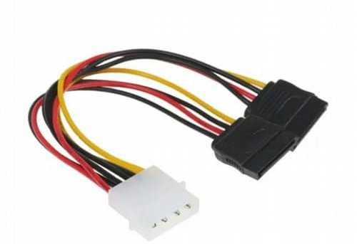 Кабель питания Molex - 2 x SATA, M/F, 20см