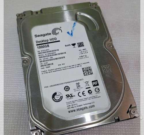 Hdd Seagate 3.5 1000GB (1TB) отл. состояние