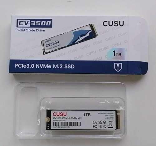 SSD m2 nvme 1TB PCIe 3.0 гарантия 14д cusu