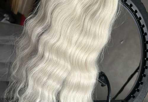 Натуральные волосы блонд кудри