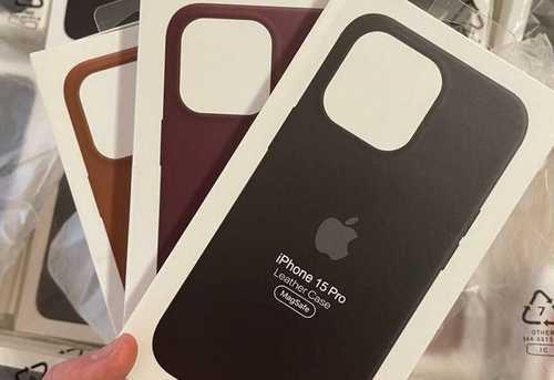 Чехол на iPhone 14 Pro/Pro Max Leather Case