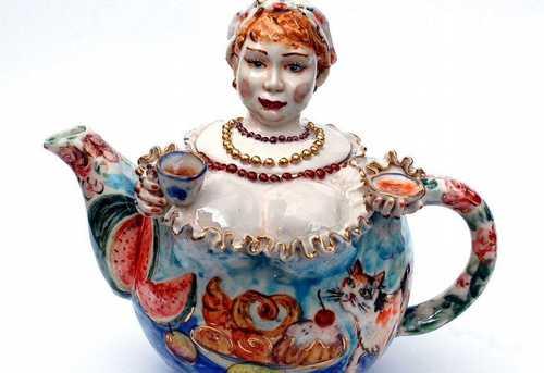 Чайник заварочный коллекционный "Купчиха"