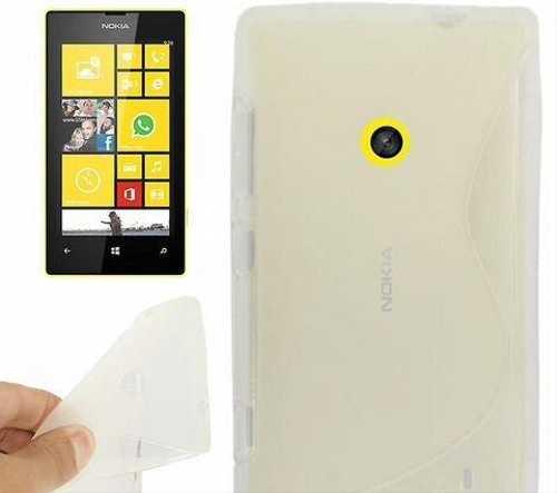 Силиконовый чехол для Nokia Lumia 520 (прозрачный)
