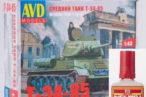 Сборная модель танка Т-34-85 от AVD Models