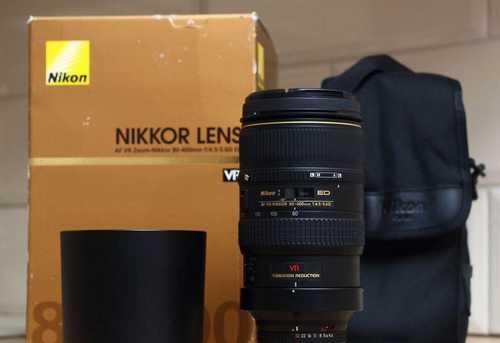 Nikon AF 80-400mm f/4.5-5.6D VR ED