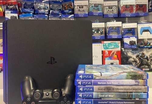 Sony PlayStation 4 Slim + Эксклюзивные игры PS