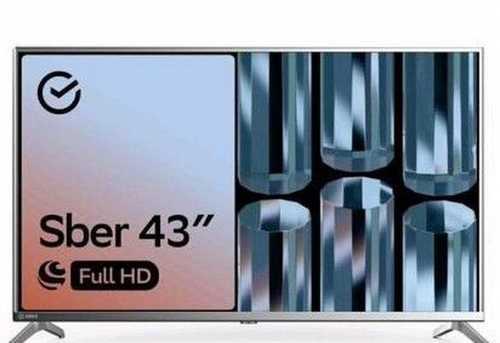 Телевизор новый 43" SmartTV Sber серый