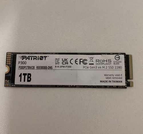 Ssd M2 nvme 1tb Patriot