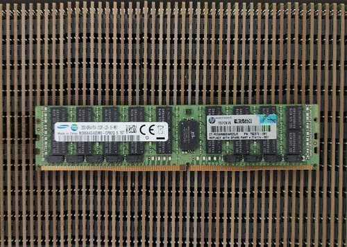 Серверная DDR4 Samsung 2133Мгц 32gb ecc HP 752372