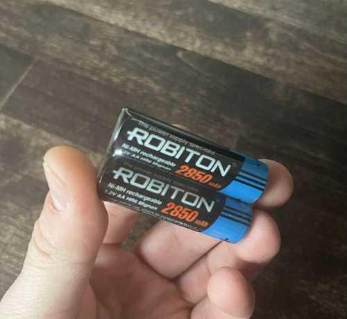 Аккумуляторные батарейки аа Robiton 2850mAh 2 шт