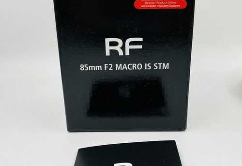 Canon RF 85mm f2 macro is stm