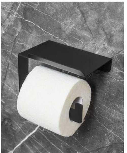 Держатель для туалетной бумаги чергый новый