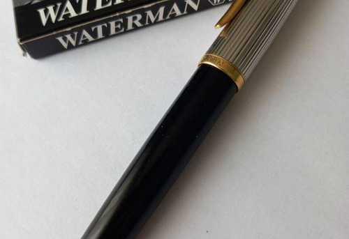 Waterman Carene deluxe black silver ручка перьевая