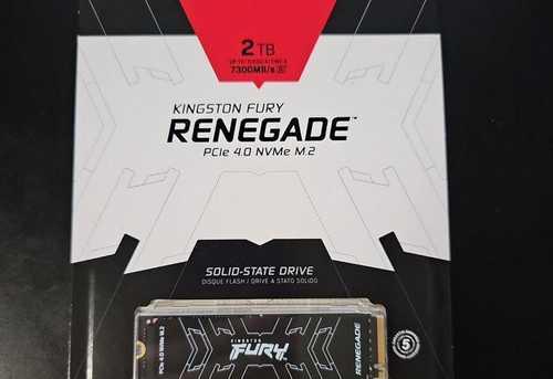 Новый на гарантии SSD 2tb Kingston Fury Renegade