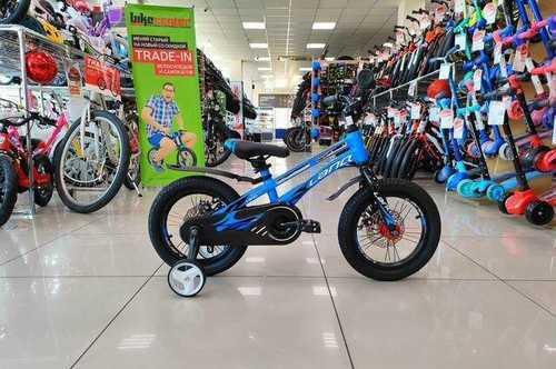 Детский Велосипед lanq mars WLN1480 14" синий