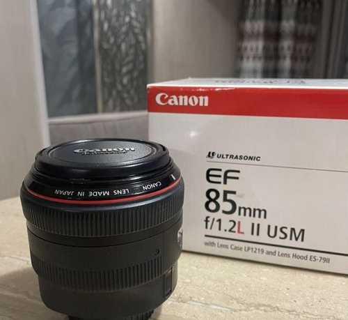 Обьектив Canon EF 85mm 1.2L II USM