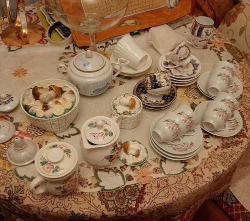 Чайно кофейная посуда СССР, Англия, костяной фарфо