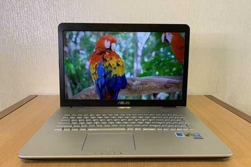 Игровой ноутбук Asus N751JK i5/8/GTX850M/1Tb/17