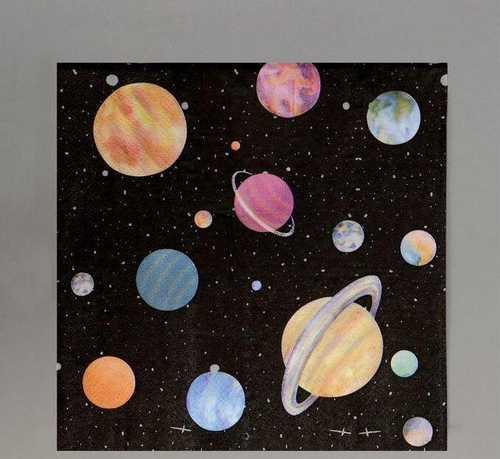 Салфетки бумажные «Космос», набор 20 шт., 33х33 см