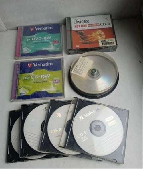 Диски чистые болванки CD-R CD-RW DVD-RW DVD+R