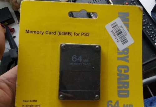Карта памяти PS2 64mb