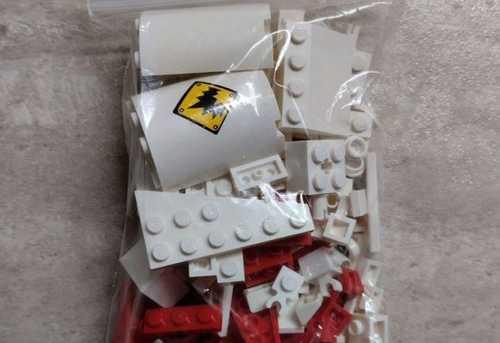 Детали Lego оригинал, (Красные, белые)