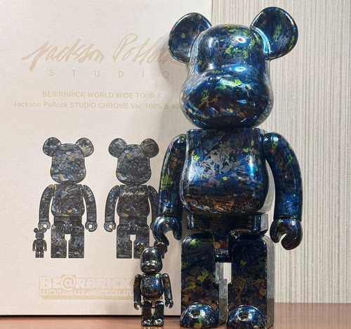 Bearbrick Jackson Pollock 400% & 100%