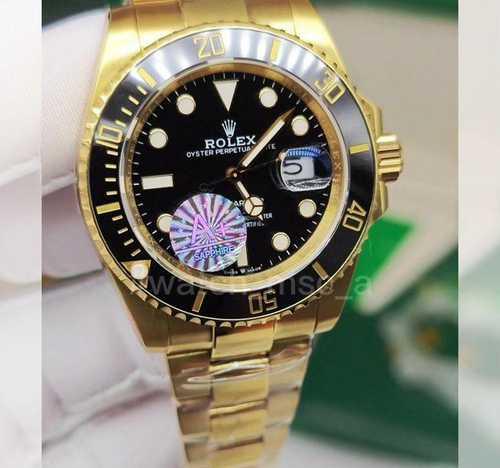 Золотые мужские часы Rolex Submariner