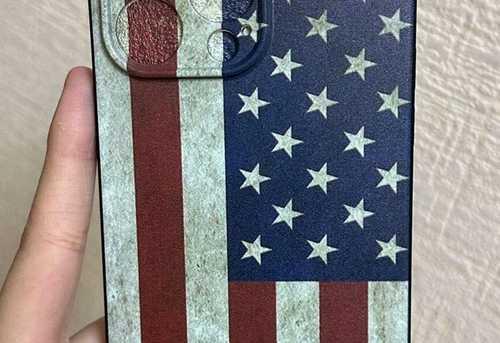 Чехол на iPhone 14 pro max флаг Америки