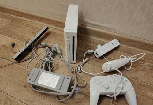 Nintendo Wii комплект + pro contoller