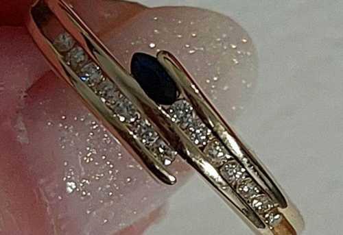 Золотое кольцо с бриллиантами Якутии эпл