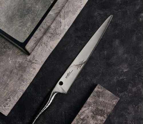 Нож кухонный для нарезки Samura reptile (новый)