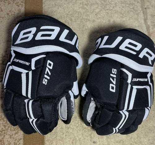 Детские хоккейные краги bauer supreme