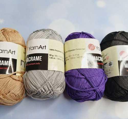Yarnart Macrame, толщина 4 мм
