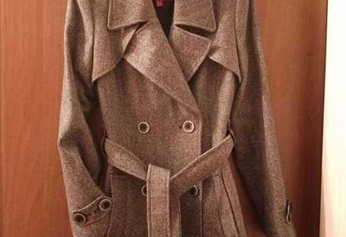 1800 пальто женское демисезонное, 42/44,серое