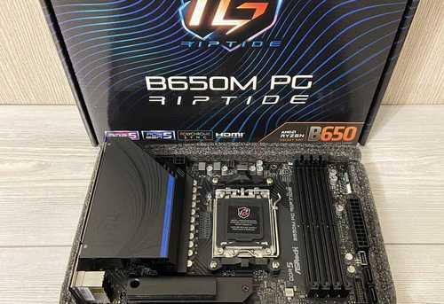 Материнская плата ASrock B650m PG riptide, новая