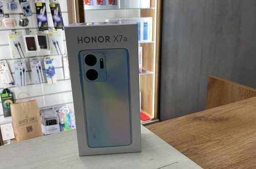 Смартфон Honor X7a 4/128Gb, мерцающий серебристый