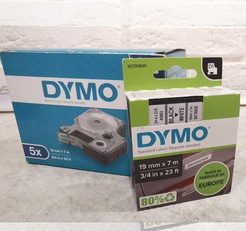 Dymo D1 Картридж с лентой 19 мм х 7 м