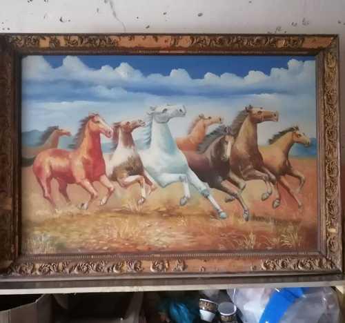 Картина маслом лошади