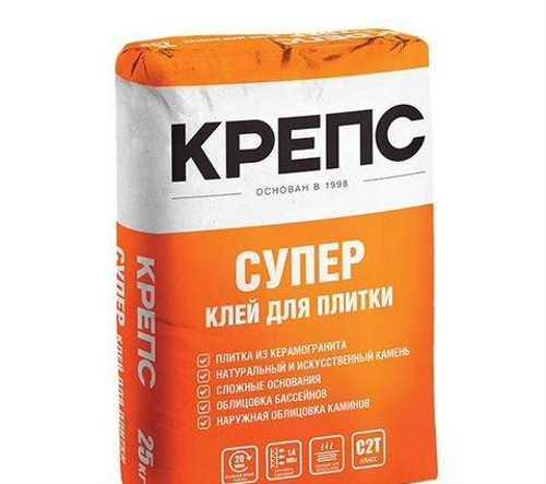 Клей для плитки Крепс Супер серый 25 кг