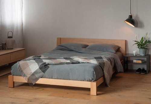 Кровать деревянная скандинавский стиль