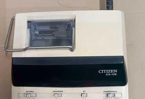 Калькулятор печатающий Citizen CX-126
