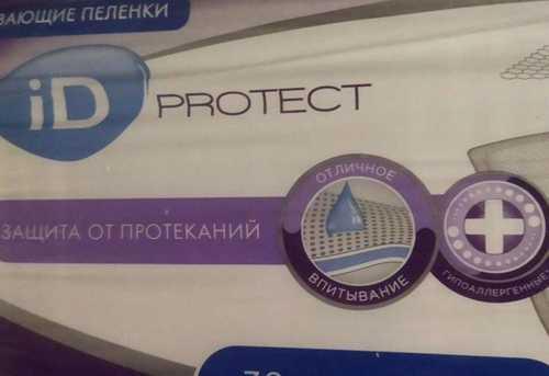 Пеленки ID protect одноразовые 60х60см 30штук