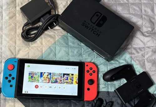 Прошитая Nintendo Switch + 128gb