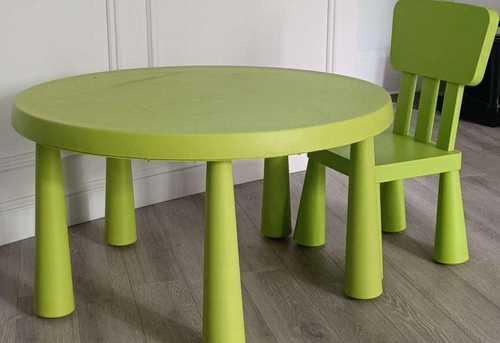 Детский стол и стул Маммут IKEA