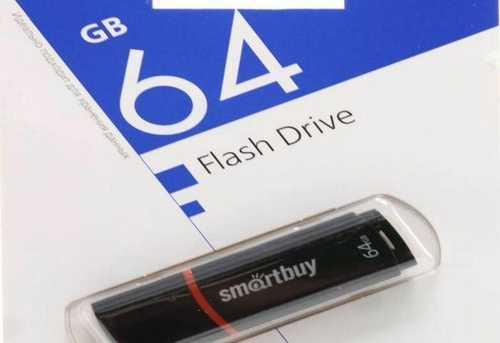 USB флешка Флешка 64 гб Smartbuy Crown Black
