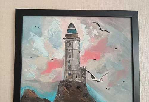 Картина маяк Анива Сахалин интерьерная картина