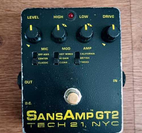 Гитарная педаль tech 21 Sans amp GT-2