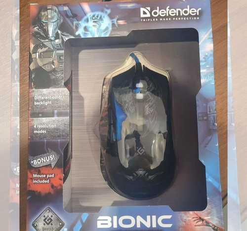 Мышь Defender Bionic GM-250L, игровая, оптическая