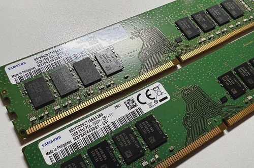 DDR4 32Gb samsung 16gb 2 модуля
